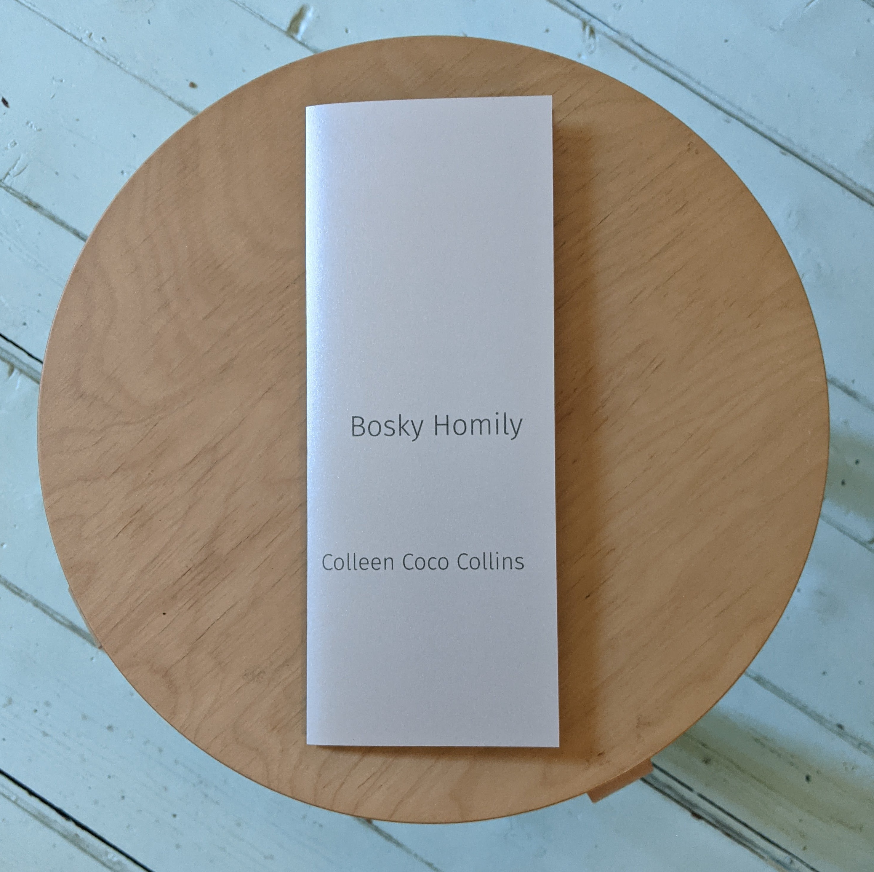 Bosky Homily by Colleen Coco Collins – Annick MacAskill